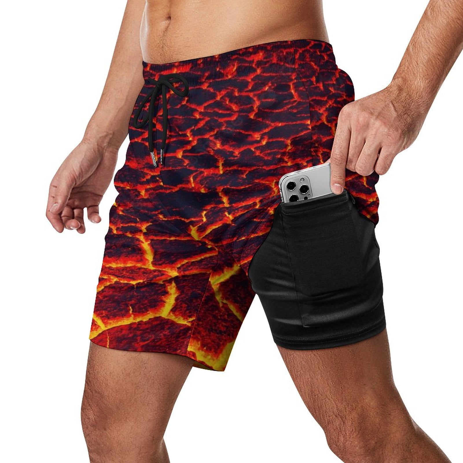 Active Lava Quick Dry Swimming Shorts For Men Swimwear Swimsuit Swim ...