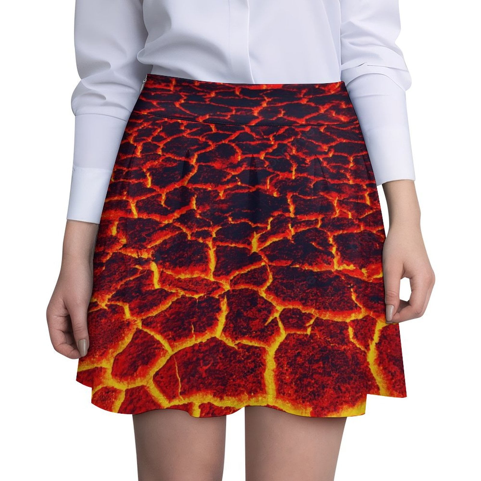 Active Lava Women's Casual Mini Skirt Invisible Zipper Summer Skirts ...