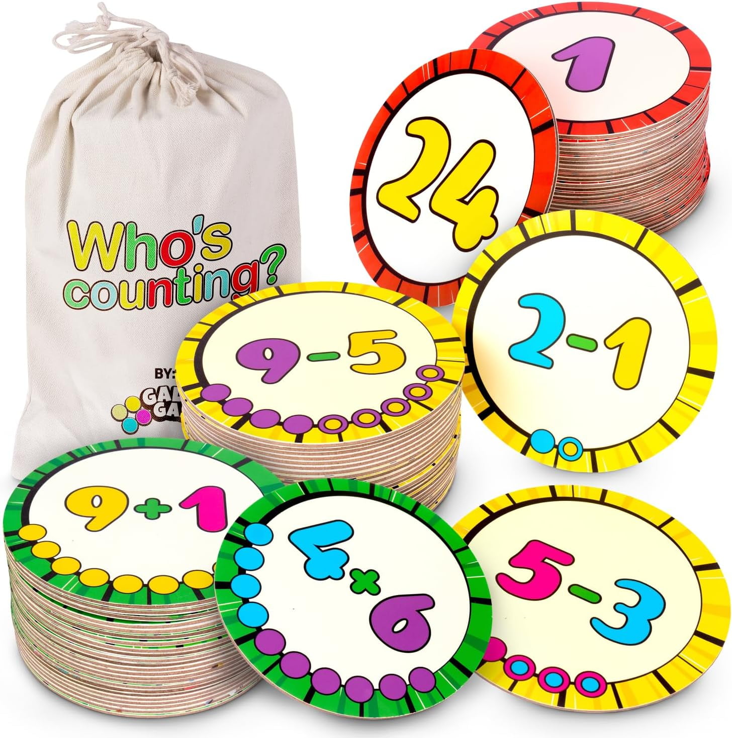 Active Learning Who’s Game: 81 Oversized 0-30 Number, Addition ...