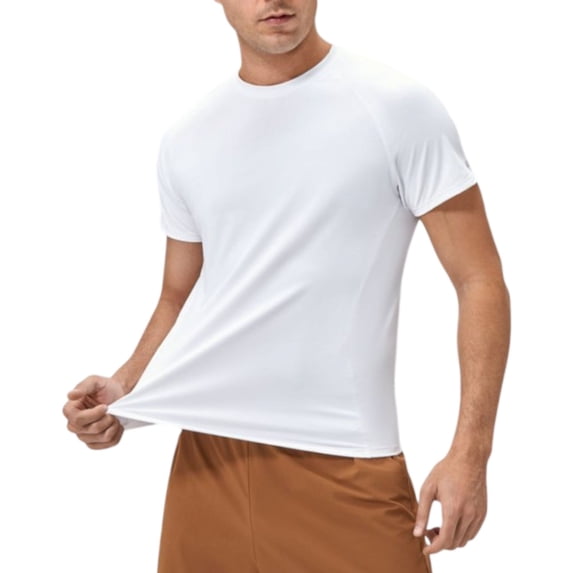Active Men's Classic Crew Neck Active T-Shirt with Lightweight Quick ...