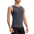 Active Men's Sleeveless Compression Tank Top with Smooth Stretch Fabric ...