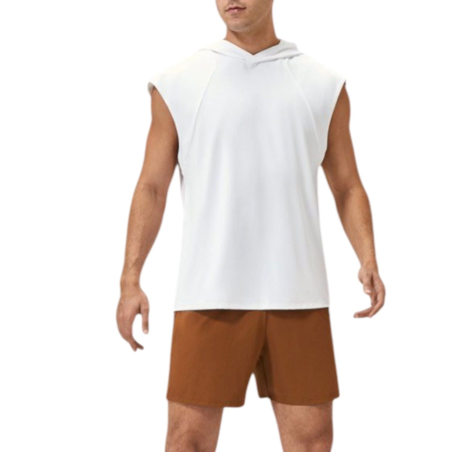 Active Men's Sleeveless Workout Hoodie with Lightweight Athletic Fit ...