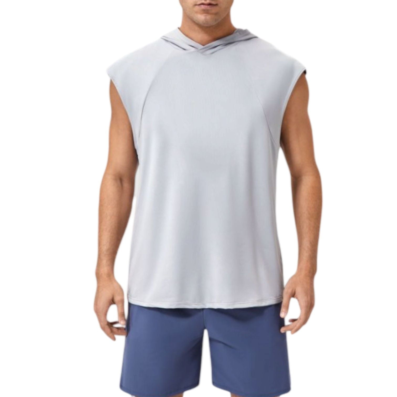 Active Men's Sleeveless Workout Hoodie with Lightweight Athletic Fit ...