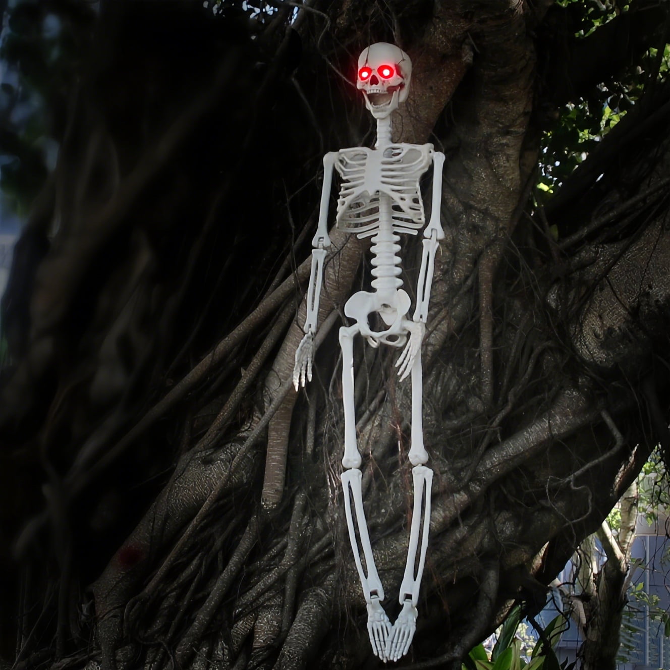 Active Mind Ltd 3FT Glowing Articulated Halloween Skeleton ...