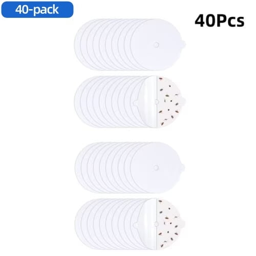 Active Mind Ltd 40 PC Flea Trap Refillable Sticky Pads - Chemical-Free ...