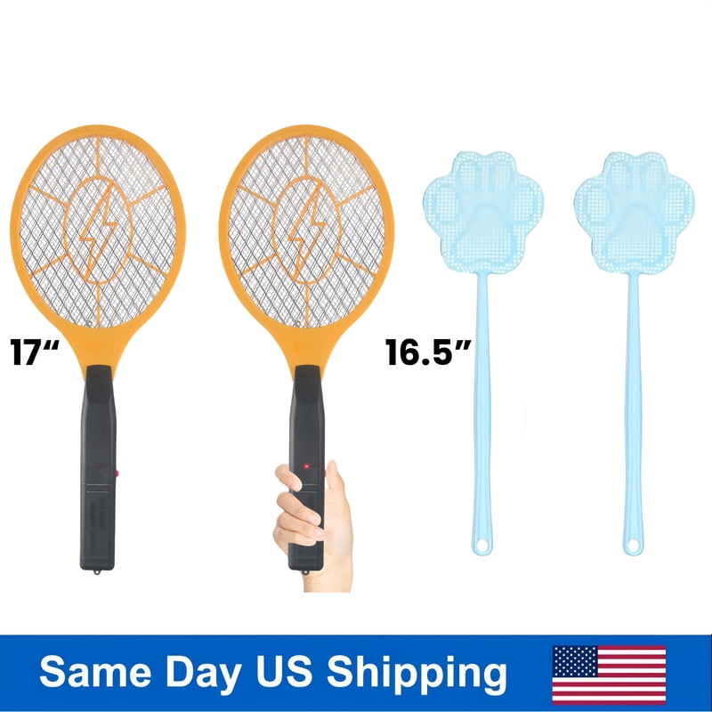 Active Mind Ltd Bug Zapper & Swatter Combo: 2x 3000V Electric Mosquito ...