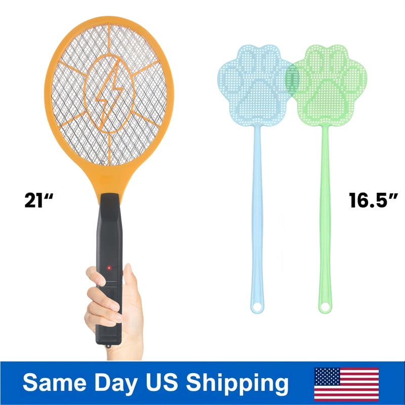 Active Mind Ltd Bug Zapper & Swatter Combo: 3000V Electric Mosquito ...