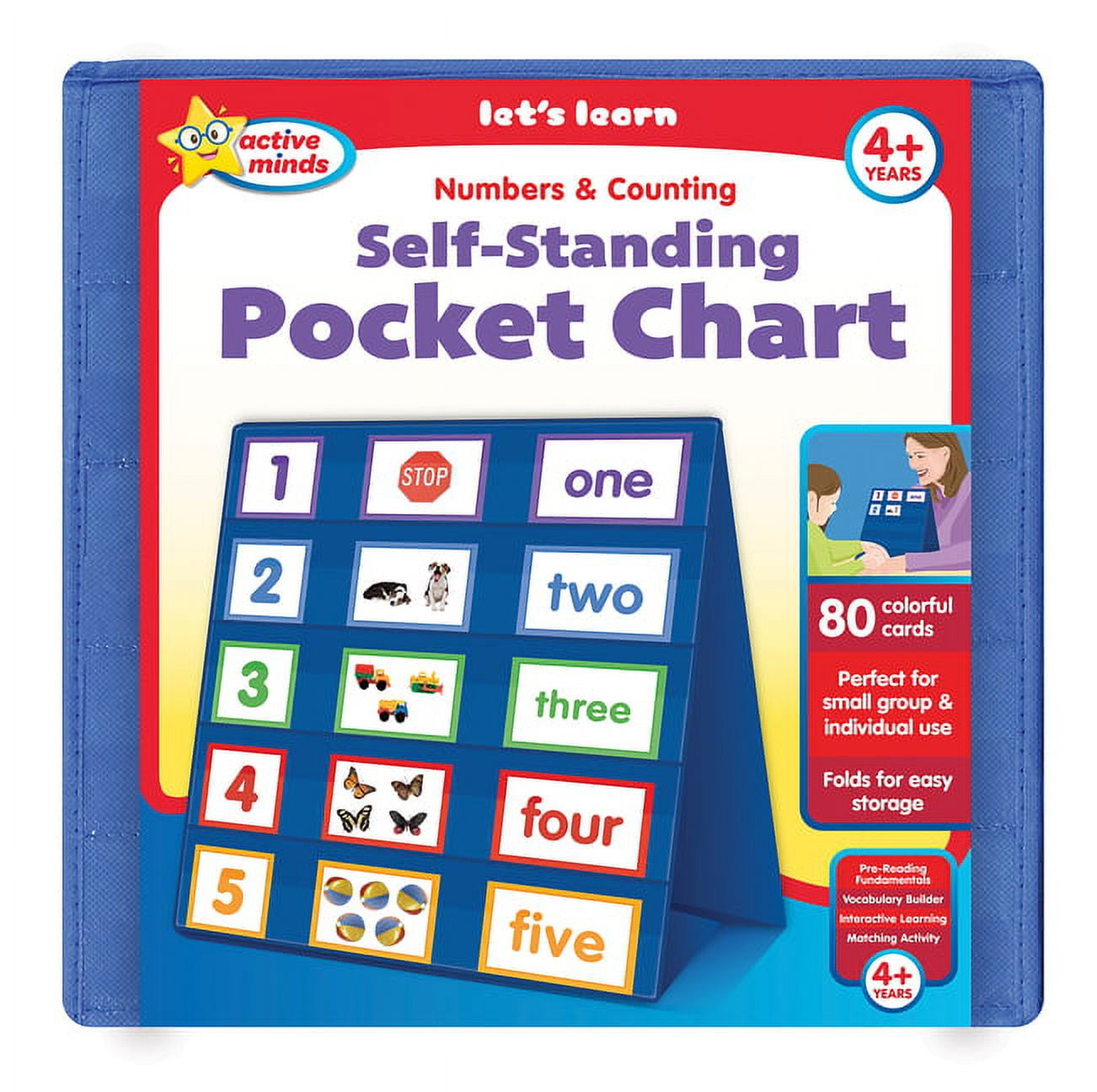 Active Minds - Numbers & Counting Self-Standing Pocket Chart - Walmart.com