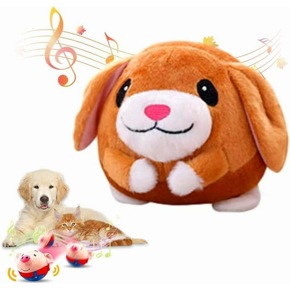 Active Moving Pet Plush Toy, 2026 New Interactive Dog Toys for Small ...