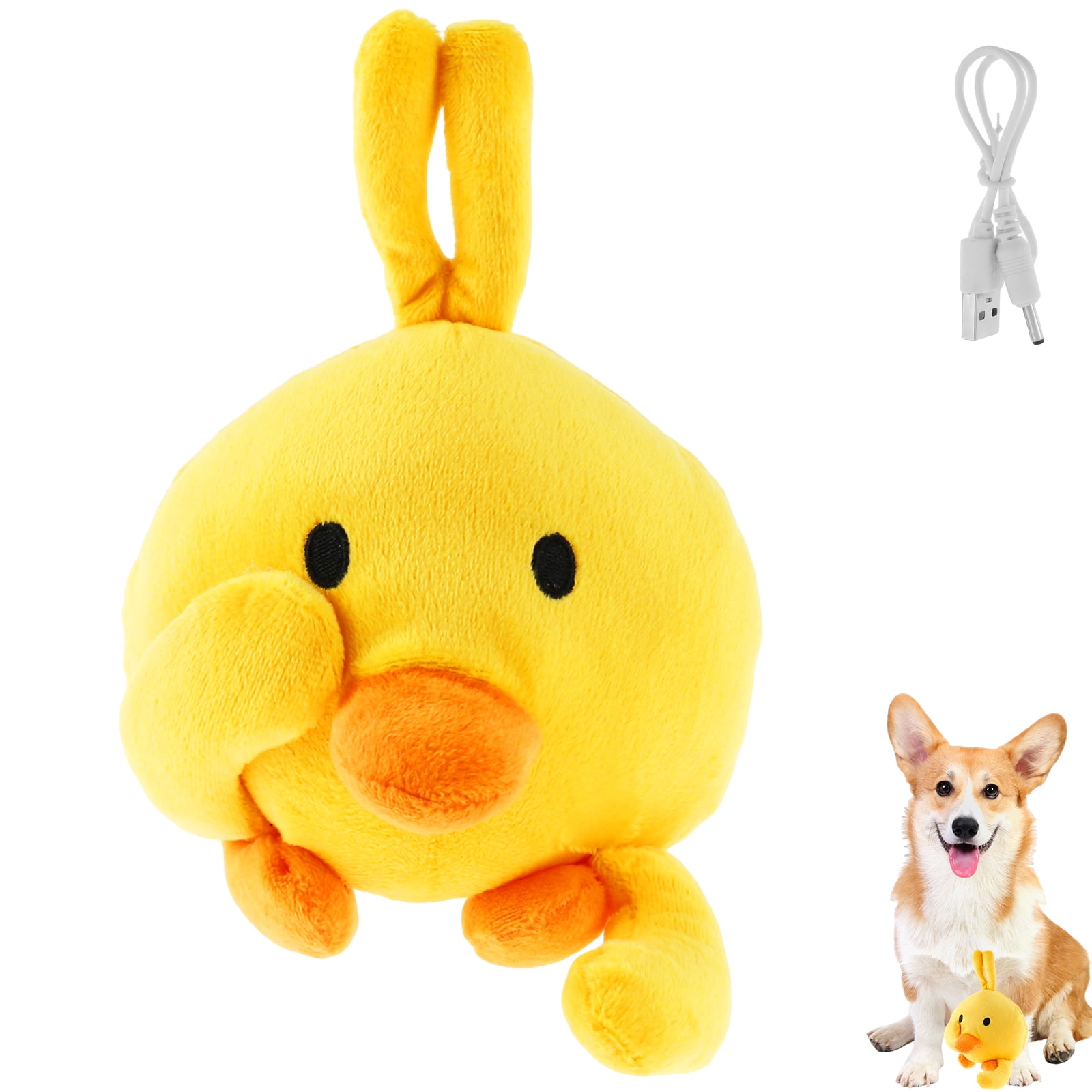 Active Moving Pet Plush Toy with Detachable Cover Cute Cartoon Moving ...