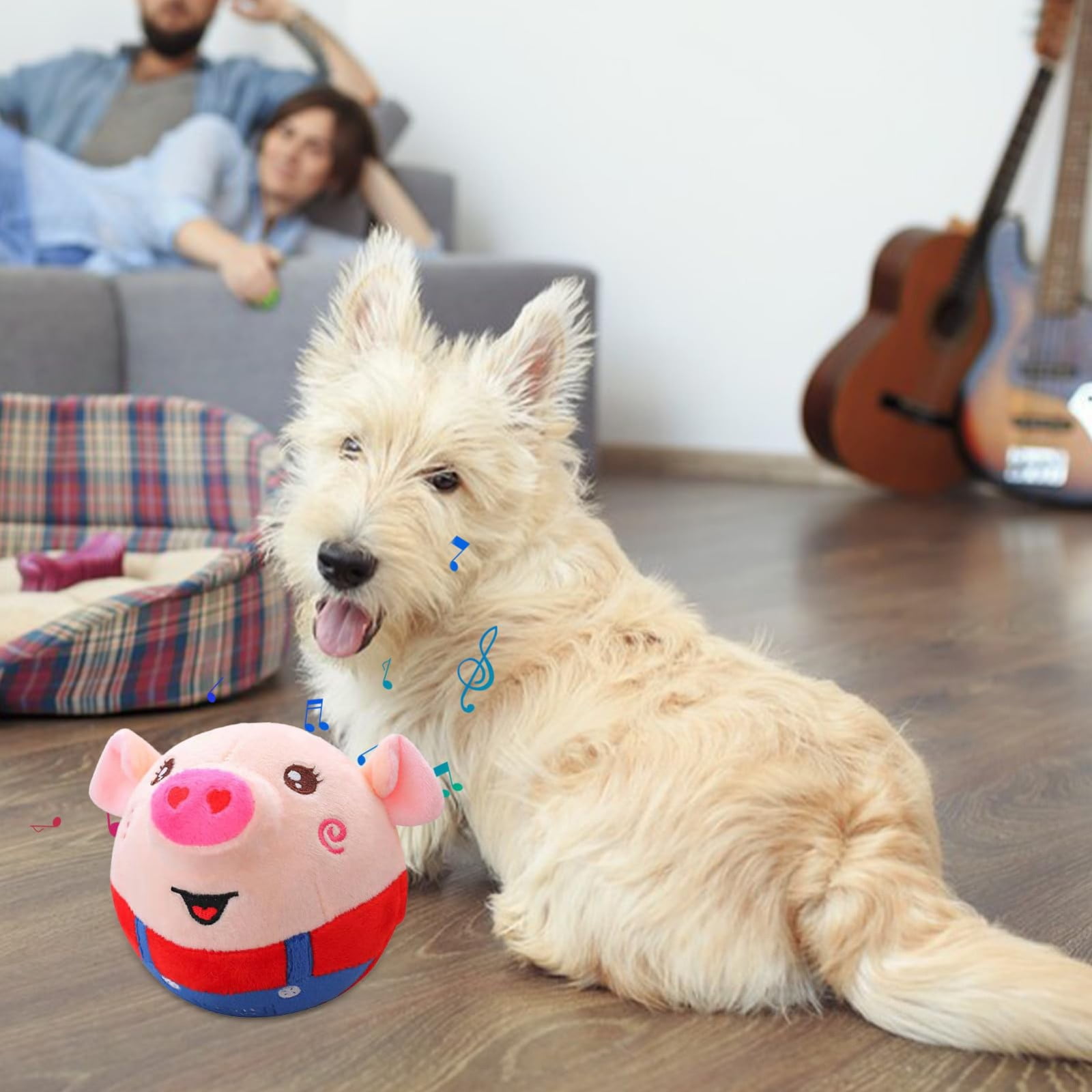 Active Moving Pet Plush Toy Interactive Dog Toys Talking Moving Dog ...