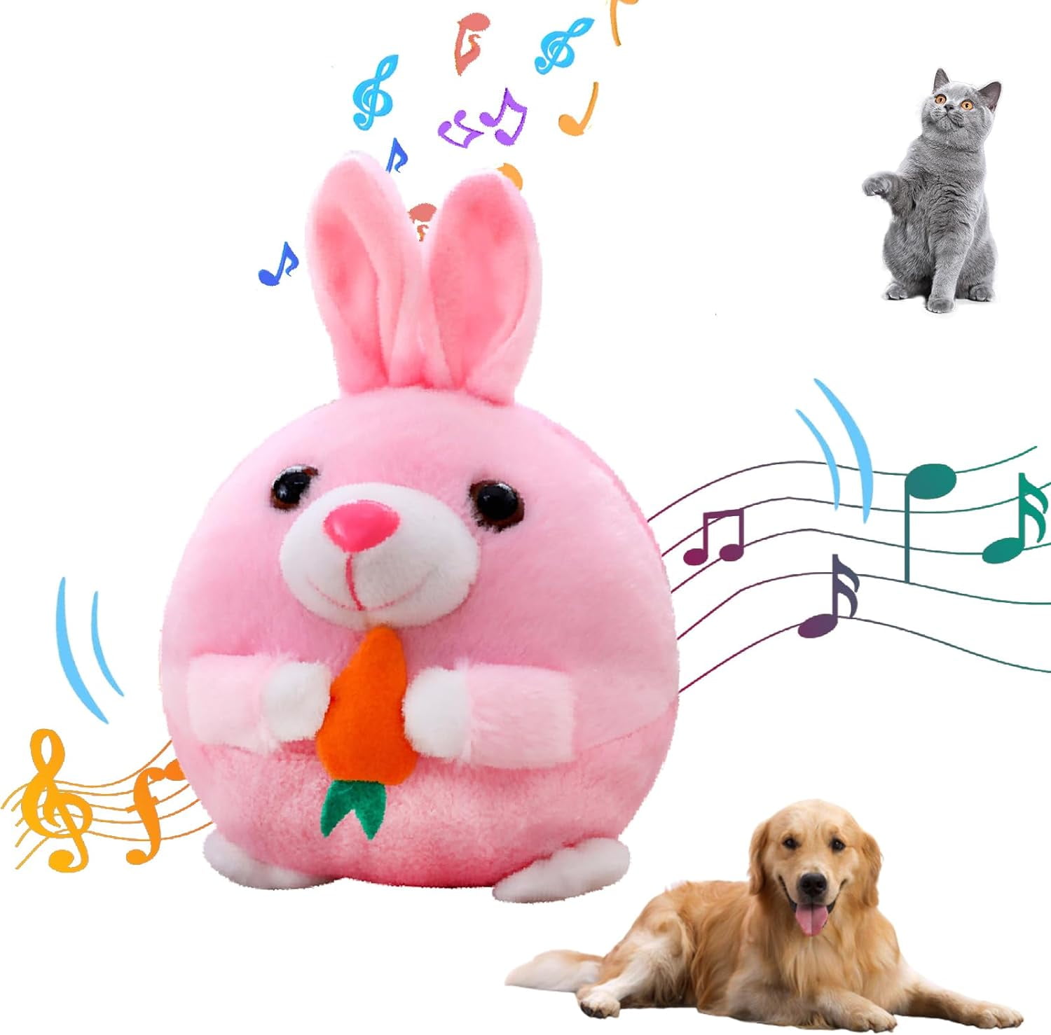 Active Moving Pet Plush Toy | Upgrade Interactive Dog Toys For Boredom ...