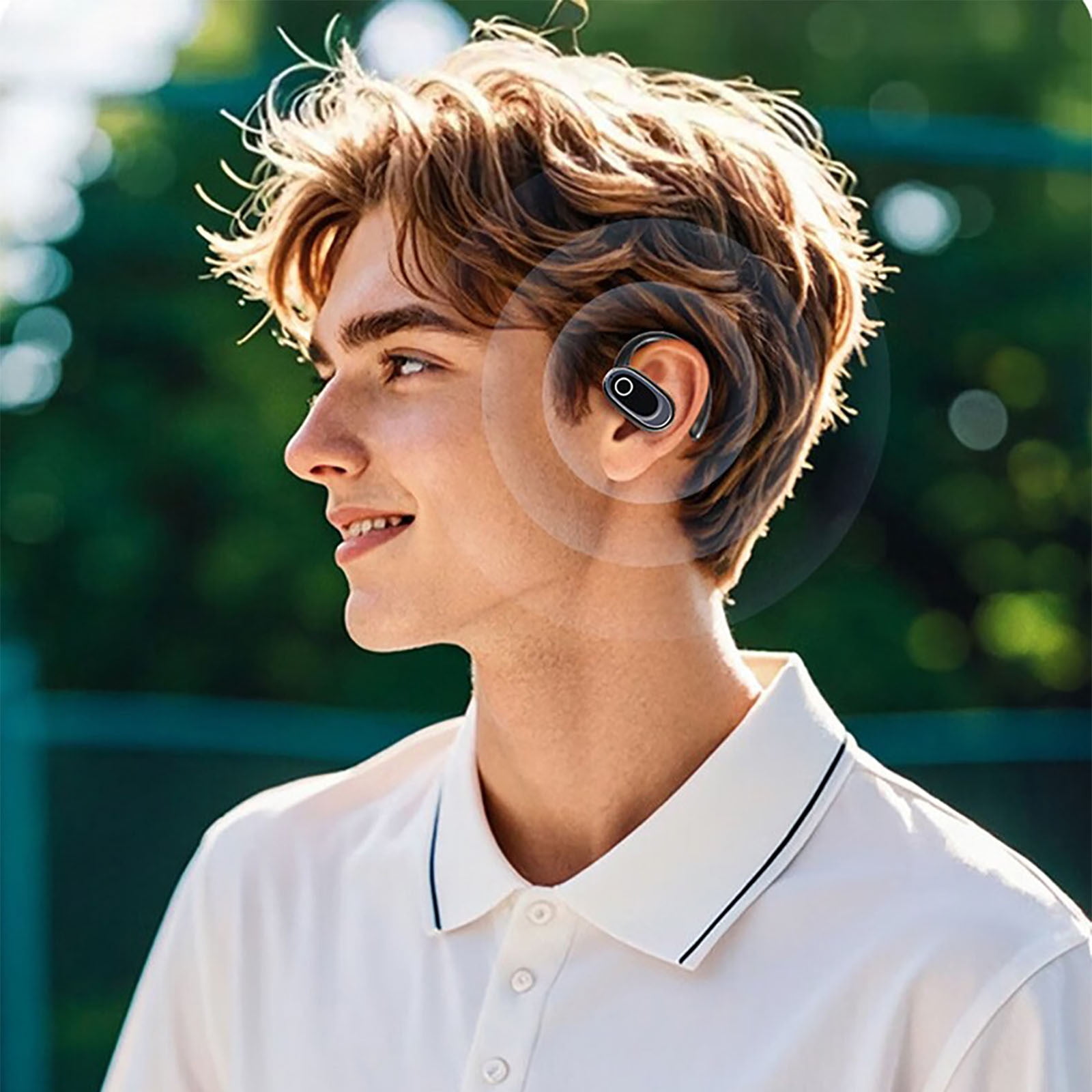 Active Noise Cancelling Over-Ear Wireless Headphones with Full-Color ...