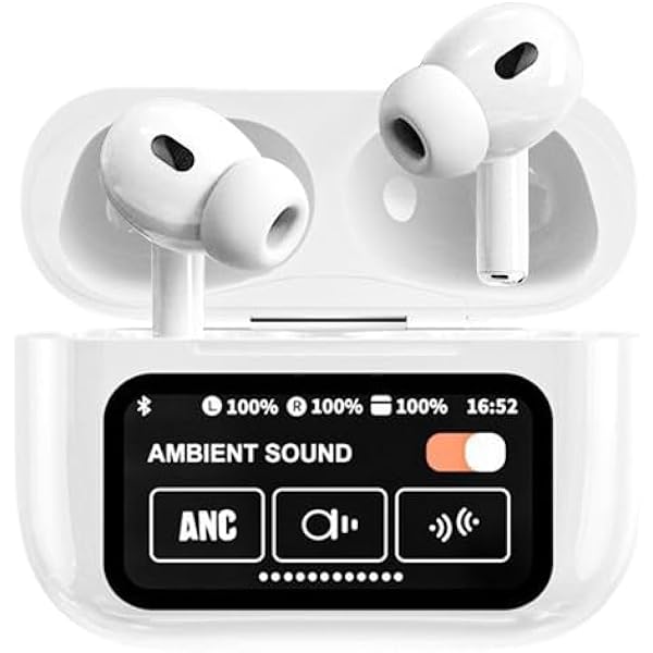 Active Noise Cancelling Wireless Earbuds with Touch Control, Bluetooth ...