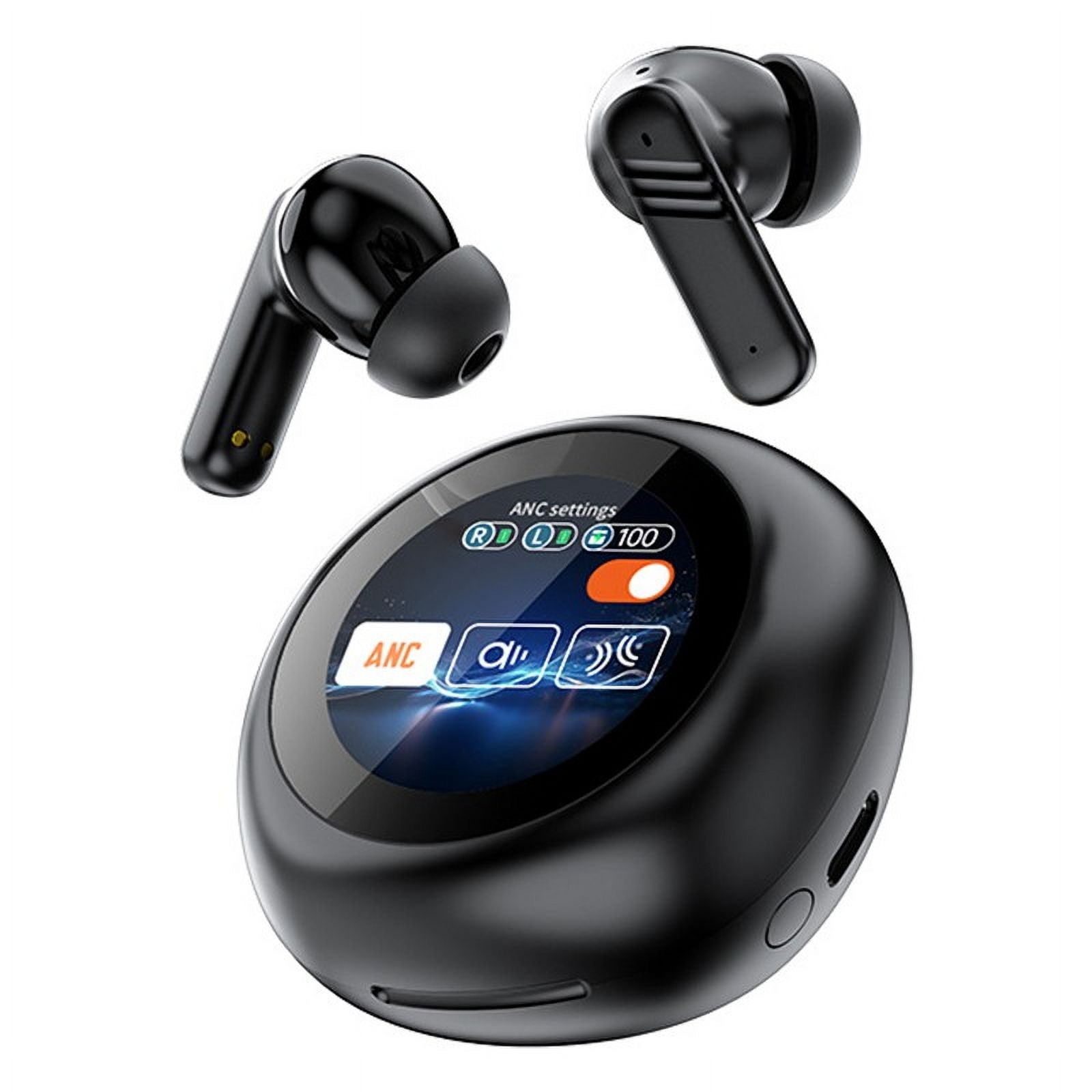 Active Noise Cancelling Wireless Headphones With Led Touch Screen ...