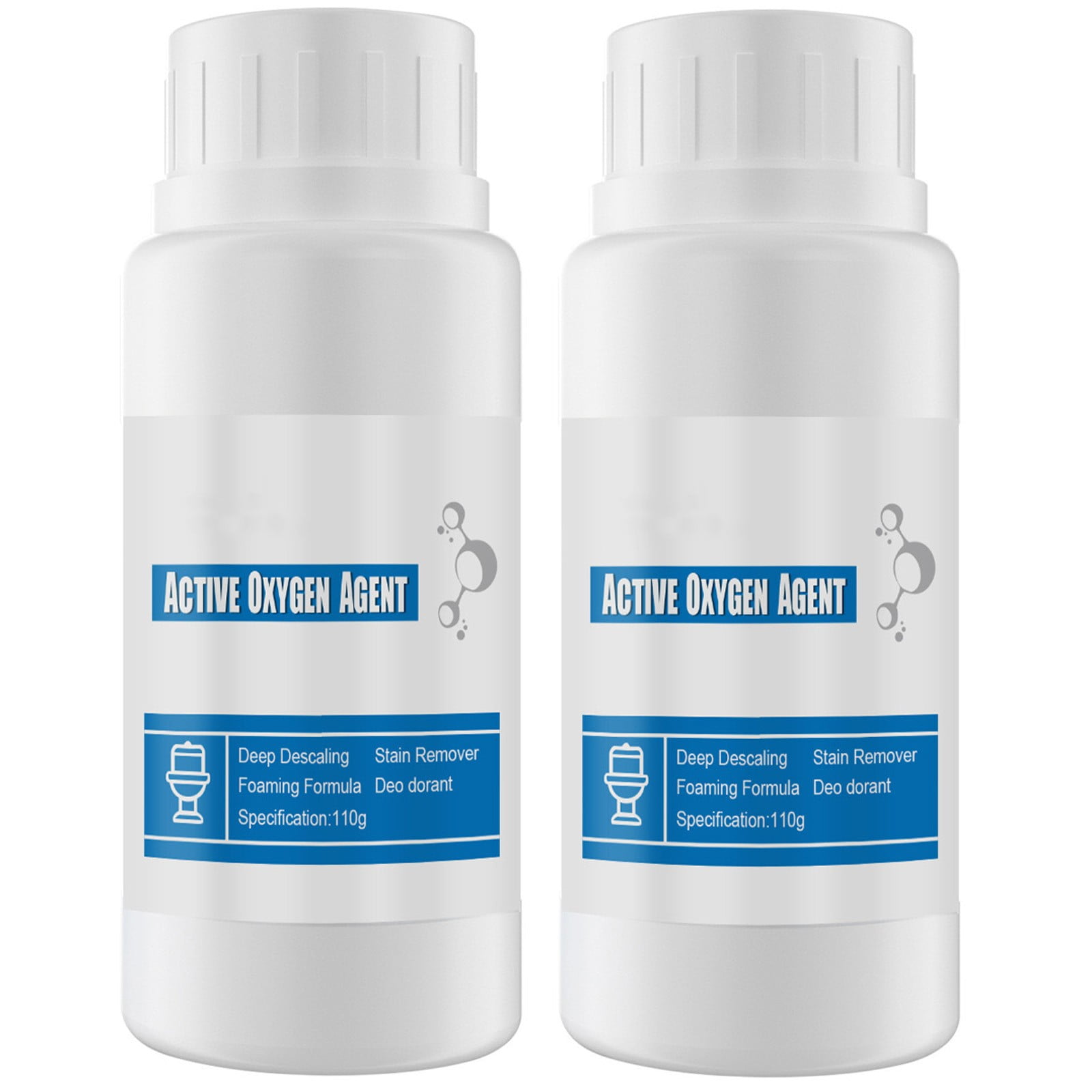 Active Oxygen Cleaning Agent for Toilet Bowls, Deep Descaling and Stain ...