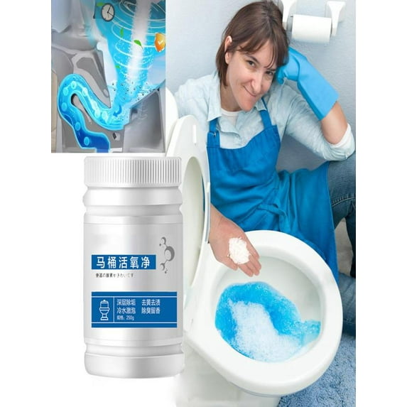 Active Oxygen Pipe Cleaner and Deodorant, 8.82 oz Fast Foaming Drain ...