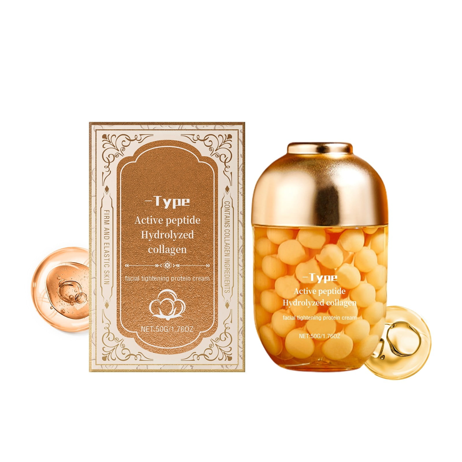 Active Peptide Hydrolyzed Collagen Facial Protein Cream 50g - Walmart.com