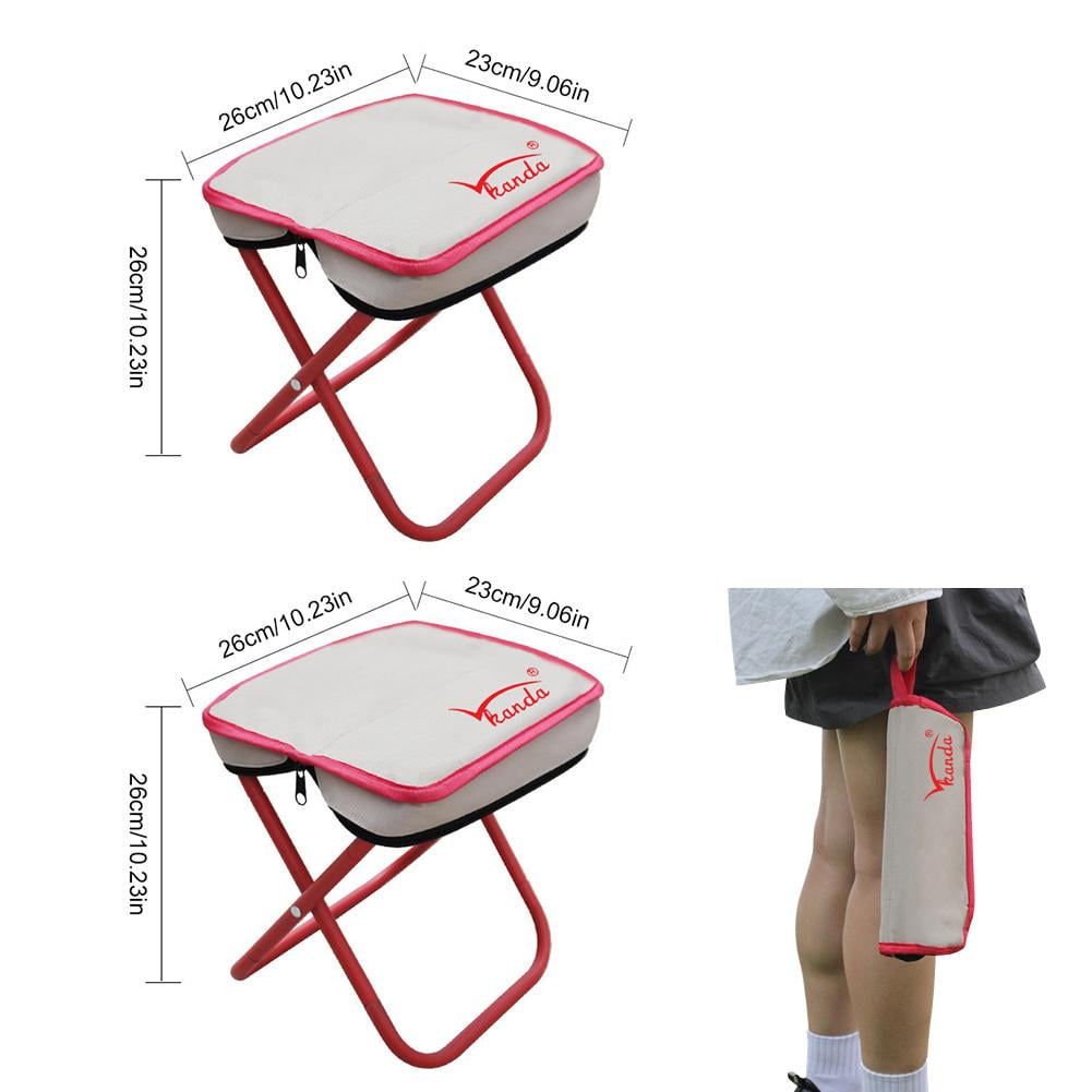 Active Radiance Camping Stool, Portable Mini Folding Stool, Lightweight ...