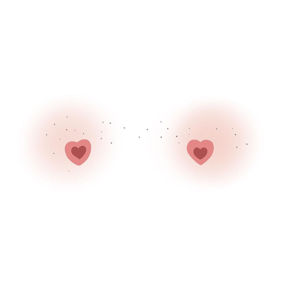Active Radiance Sweet Heart Face Stickers Tattoo Sticker Festival Party ...