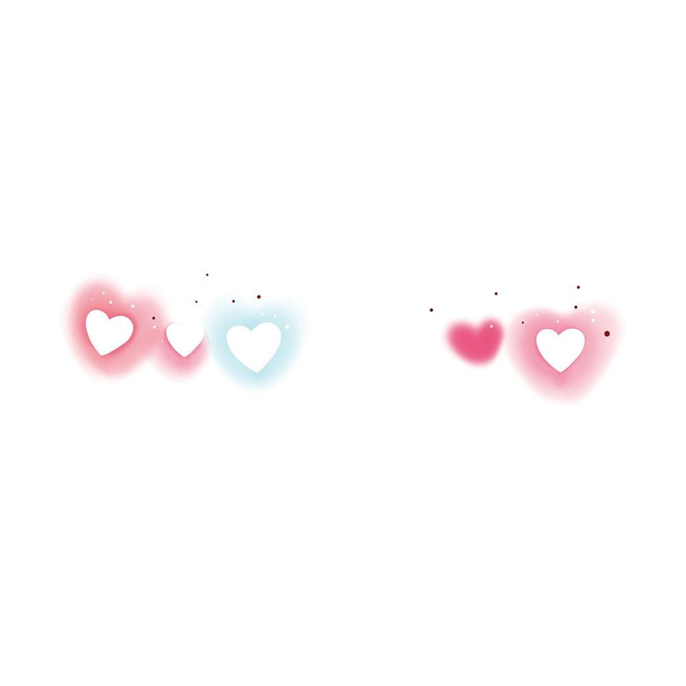 Active Radiance Sweet Heart Face Stickers Tattoo Sticker Festival Party ...