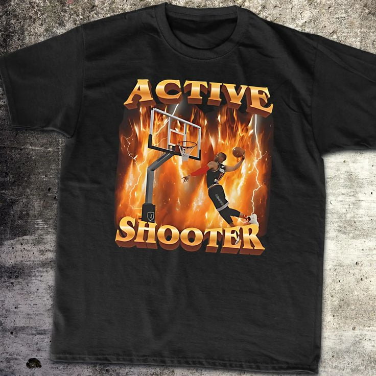 Active Shooter , Funny Meme T-Shirt, Sizes S-5XL - Gategoo - Walmart.com