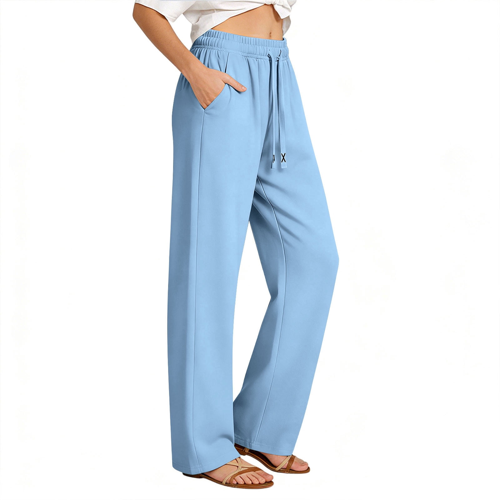 Active Stretch Pants for Women Comfy Fit Ice Silk Quick Dry Breathable ...