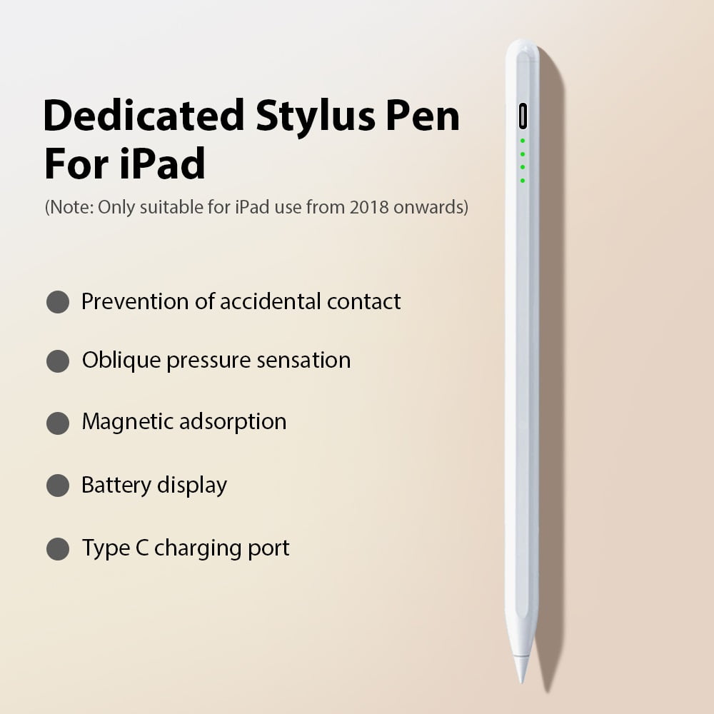 Active Stylus Pen For IPad, Magnetic Wireless Charging Apple Pencil ...