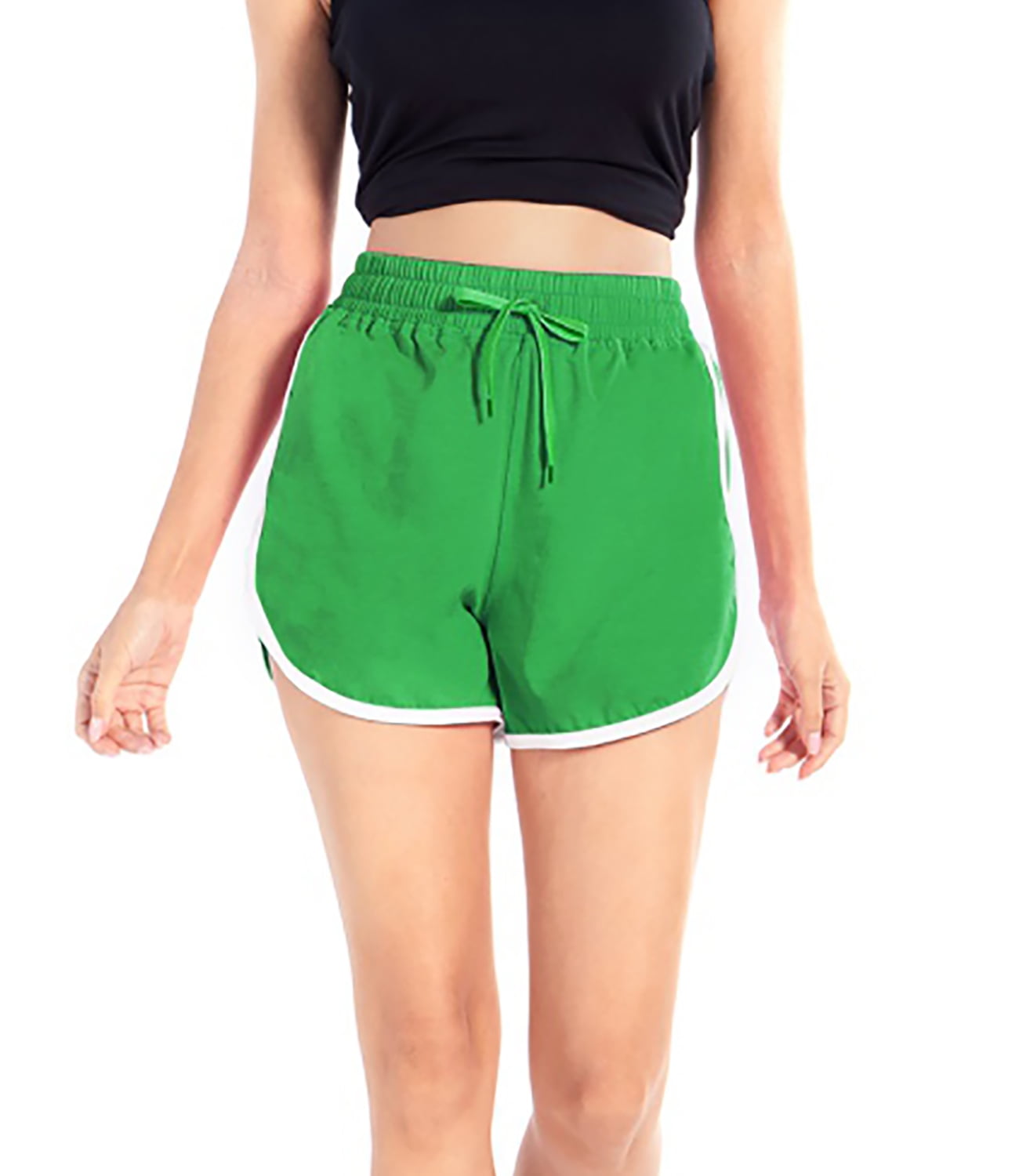 Active Teen Girls Yoga Shorts Dolphin Shorts Drawstring Summer Running ...