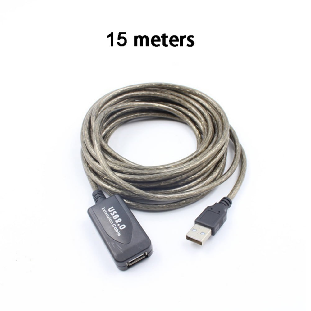 Active USB 2.0 Extension Cable USB Active Repeater Cord Type A Male to ...