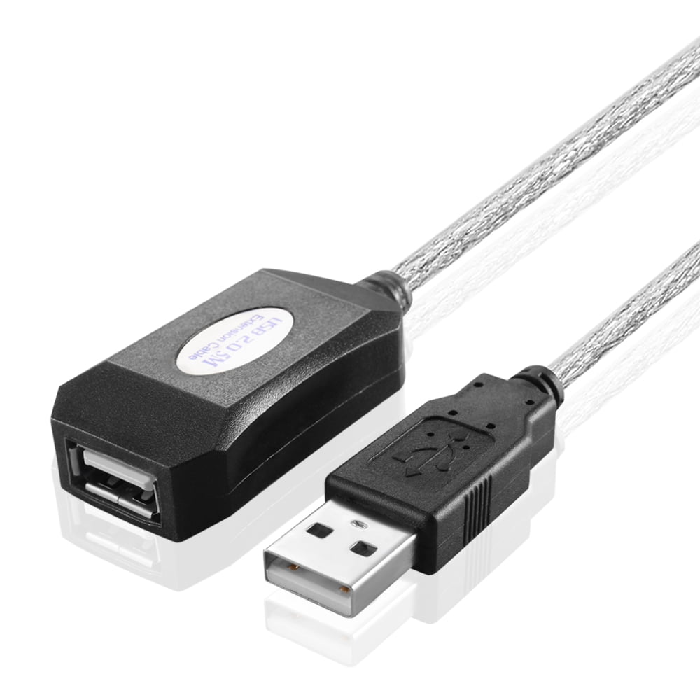 Active USB Extension Extender Cable 15 ft - High Speed USB 2.0 Male to ...
