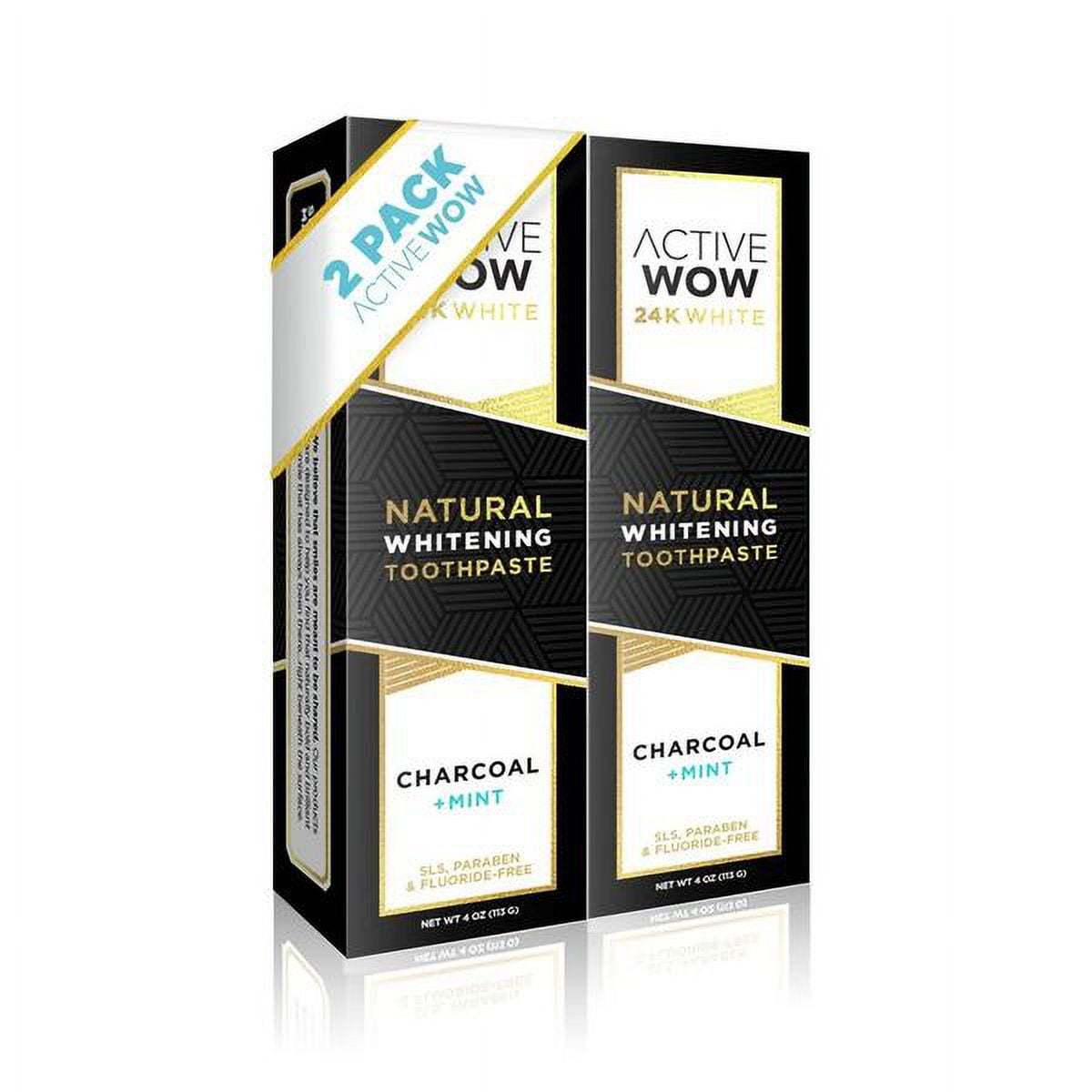 Active Wow Charcoal Whitening Toothpaste Set - Walmart.com