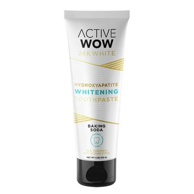 Active Wow Hydroxyapatite Whitening Toothpaste, Travel Toothpaste, 4 oz ...