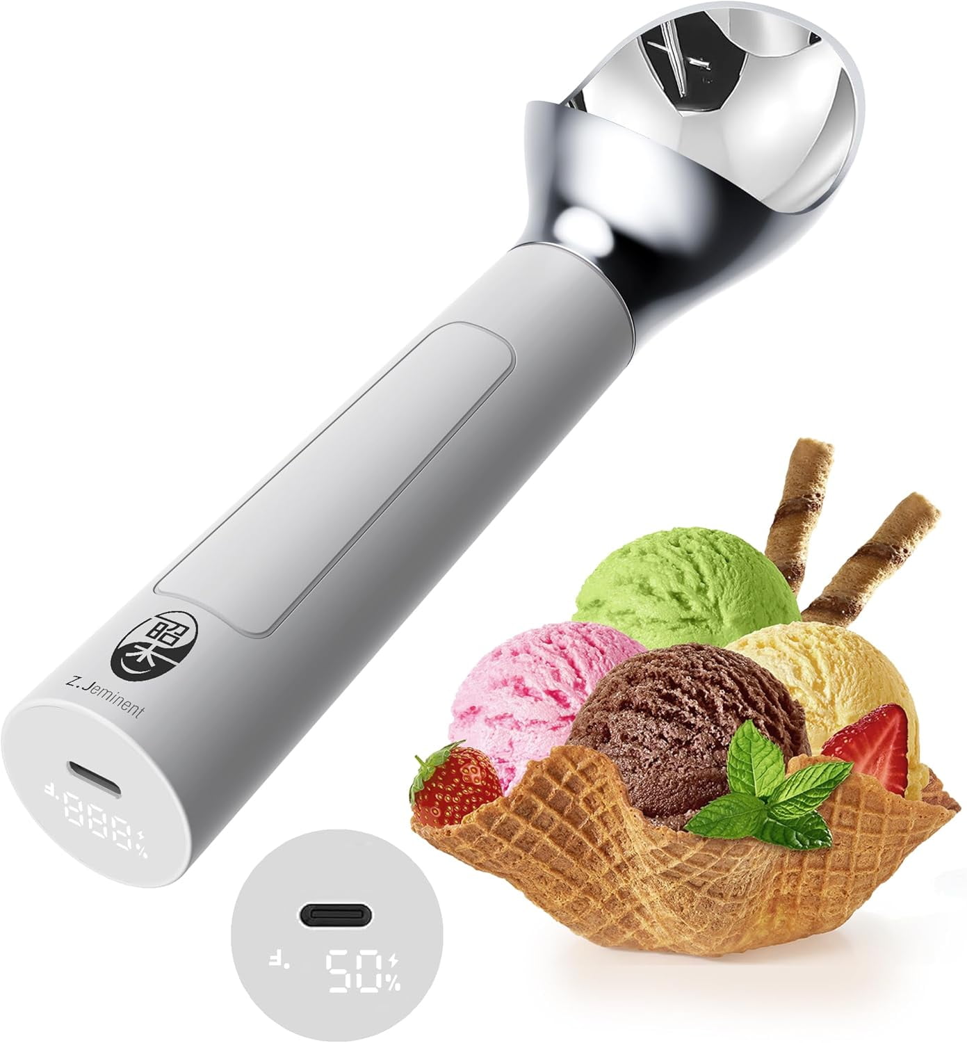 Active heated thermostatic ice cream scoop Easy Scooping for hard ice ...