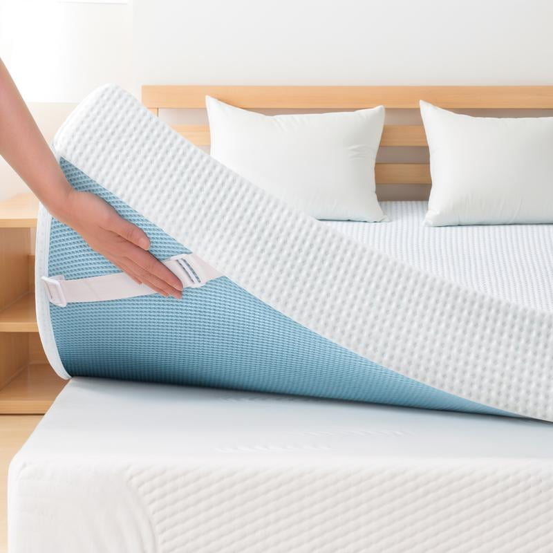 ActiveChill Gel-Infused Memory Foam Bed Mattress Topper High Density ...