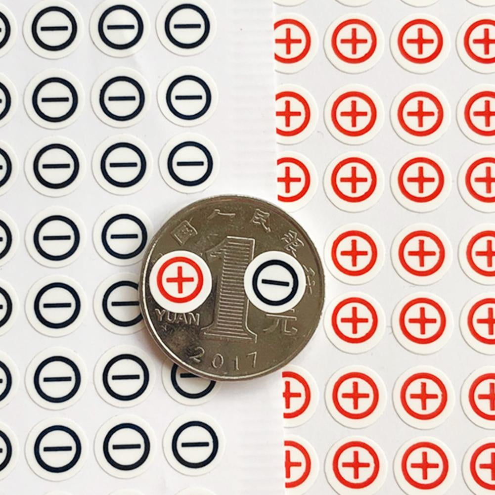 ActiveGlam 1 Sheet Positive negative labels Sticker Labels Power Nice ...