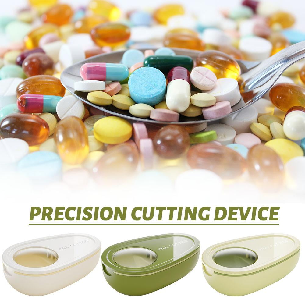 ActiveGlam 1Pill Cutter Splitter Half Storage Compartment Box Medicine ...