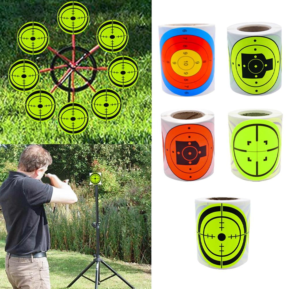 ActiveGlam 200pcs Shooting Target Stiers Roll Fluorescent Self Paper ...
