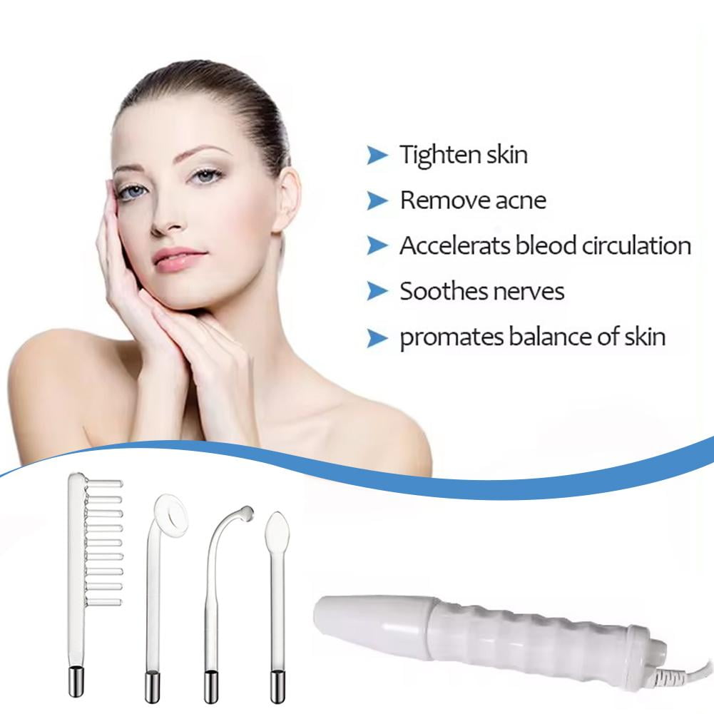 ActiveGlam 4 in 1 Electrode Wand High Frequency Neon Acne Treatment ...