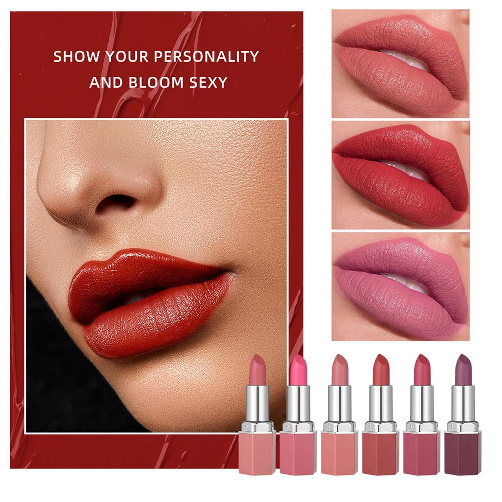 ActiveGlam 6 Colors Sexy Matte Lipstick Waterproof Long Lasting Woman ...