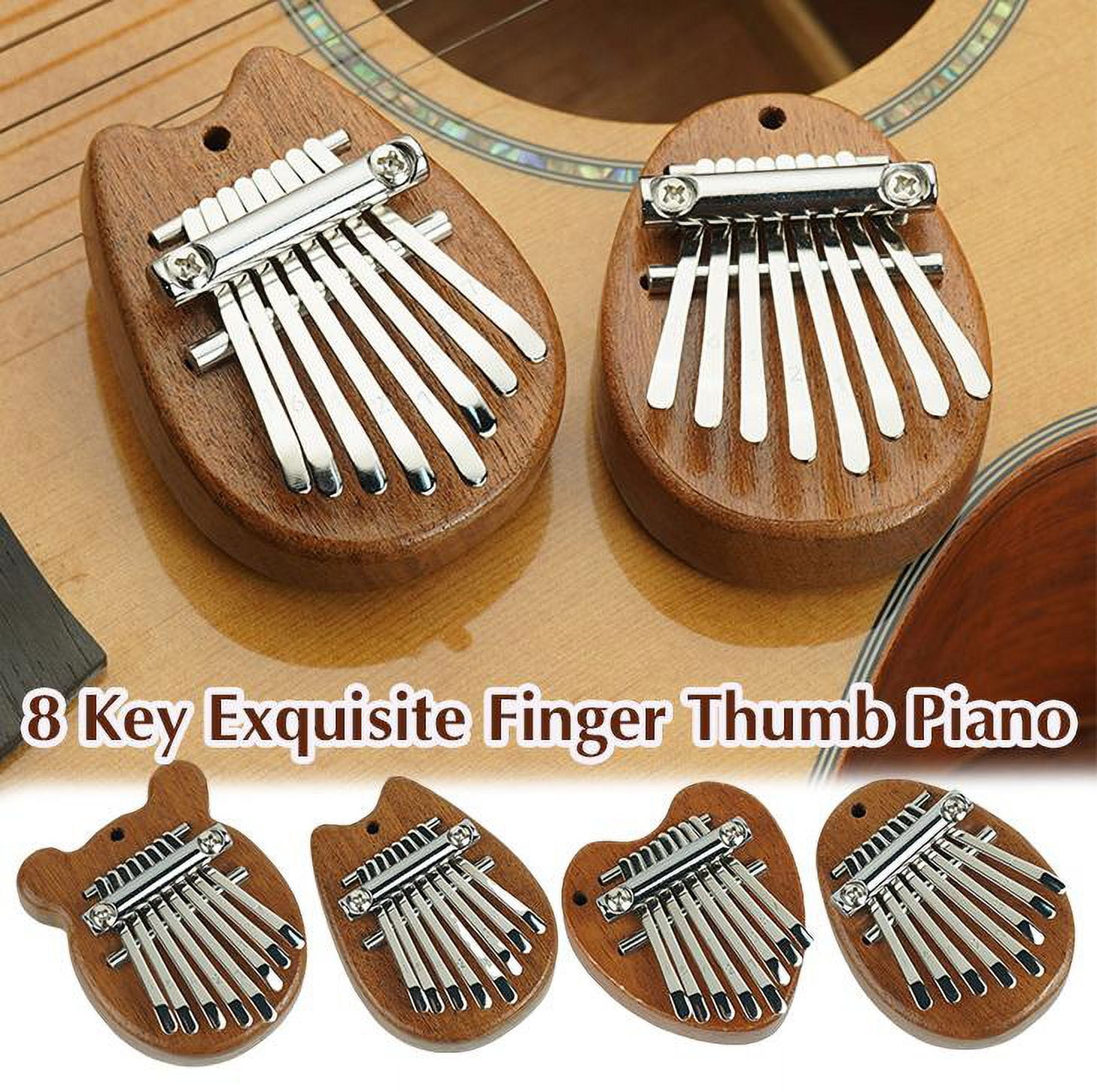 ActiveGlam 8 Key Exquisite Finger Thumb Piano Gift Mini Thumb Piano ...