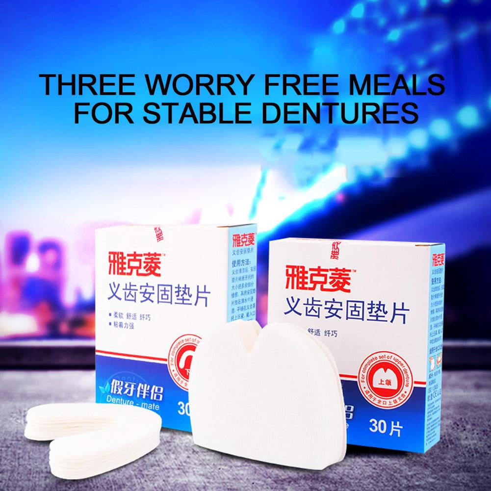 ActiveGlam Denture Adhesive Strips Cushion 30 Pads Paf P9S4 FAST H8J9 ...