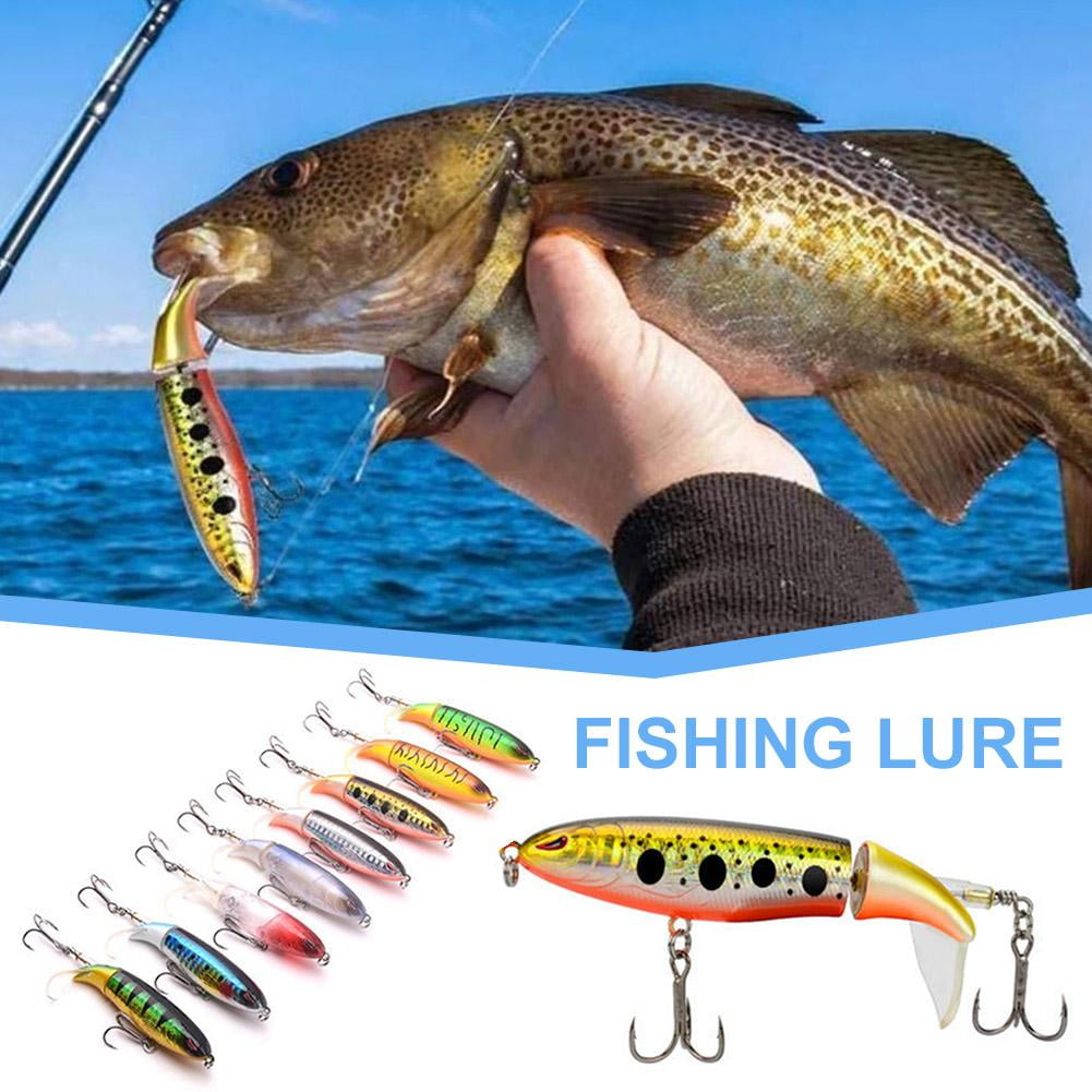 ActiveGlam Fishing Lure Set Plastic Whopper Plopper Floating Rotating ...