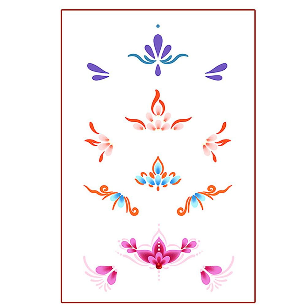 ActiveGlam Kid Face Temporary Tattoos Stickers New Year Forehead Makeup ...