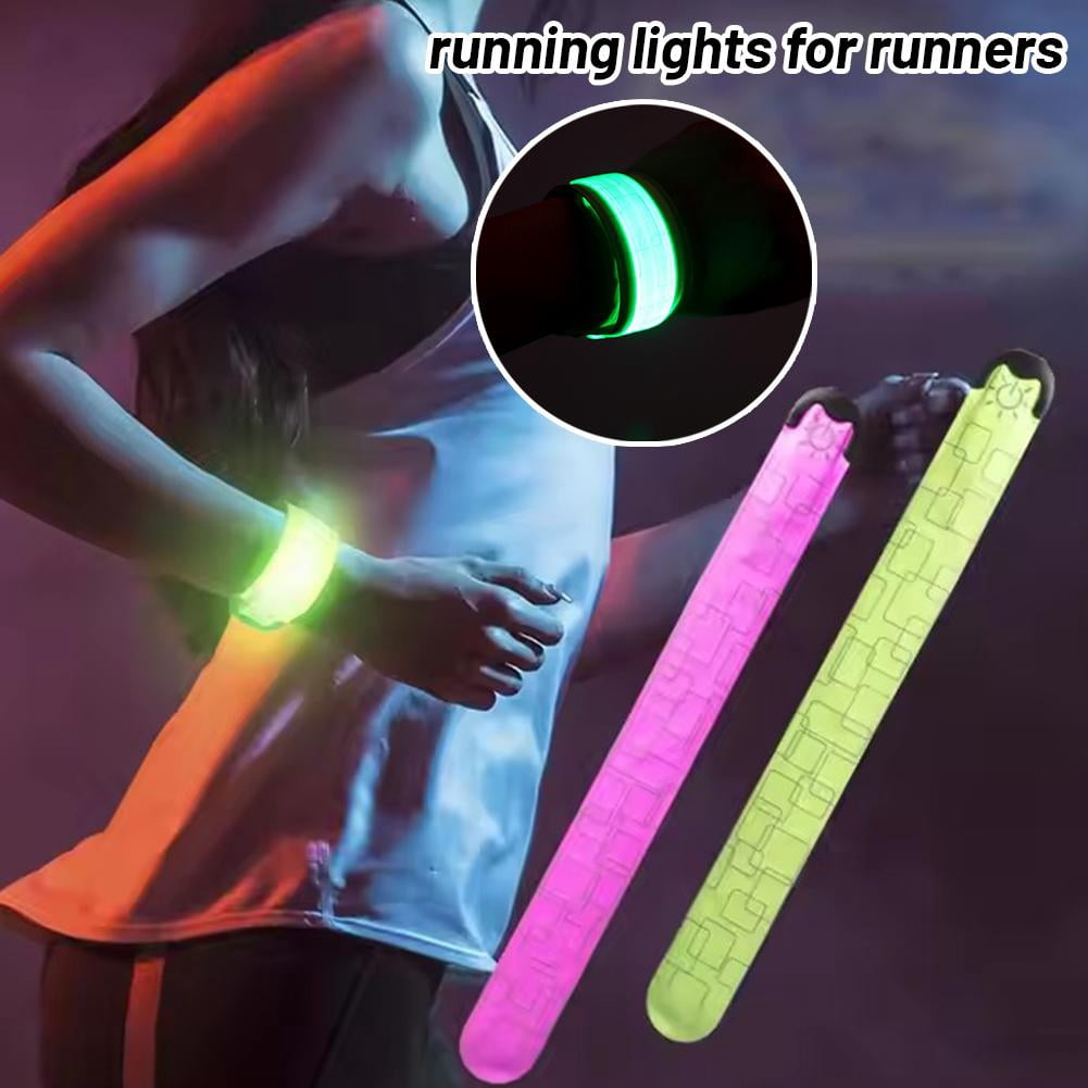 ActiveGlam LED Armband Rechargeable for Running Walking at Night 2 Pack ...