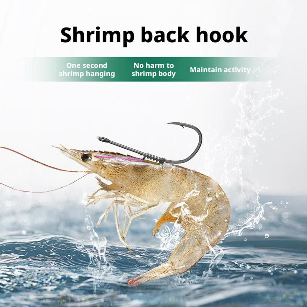ActiveGlam Live Shrimp Fixing Hook Fishing Hook Barbed Fishhook with ...