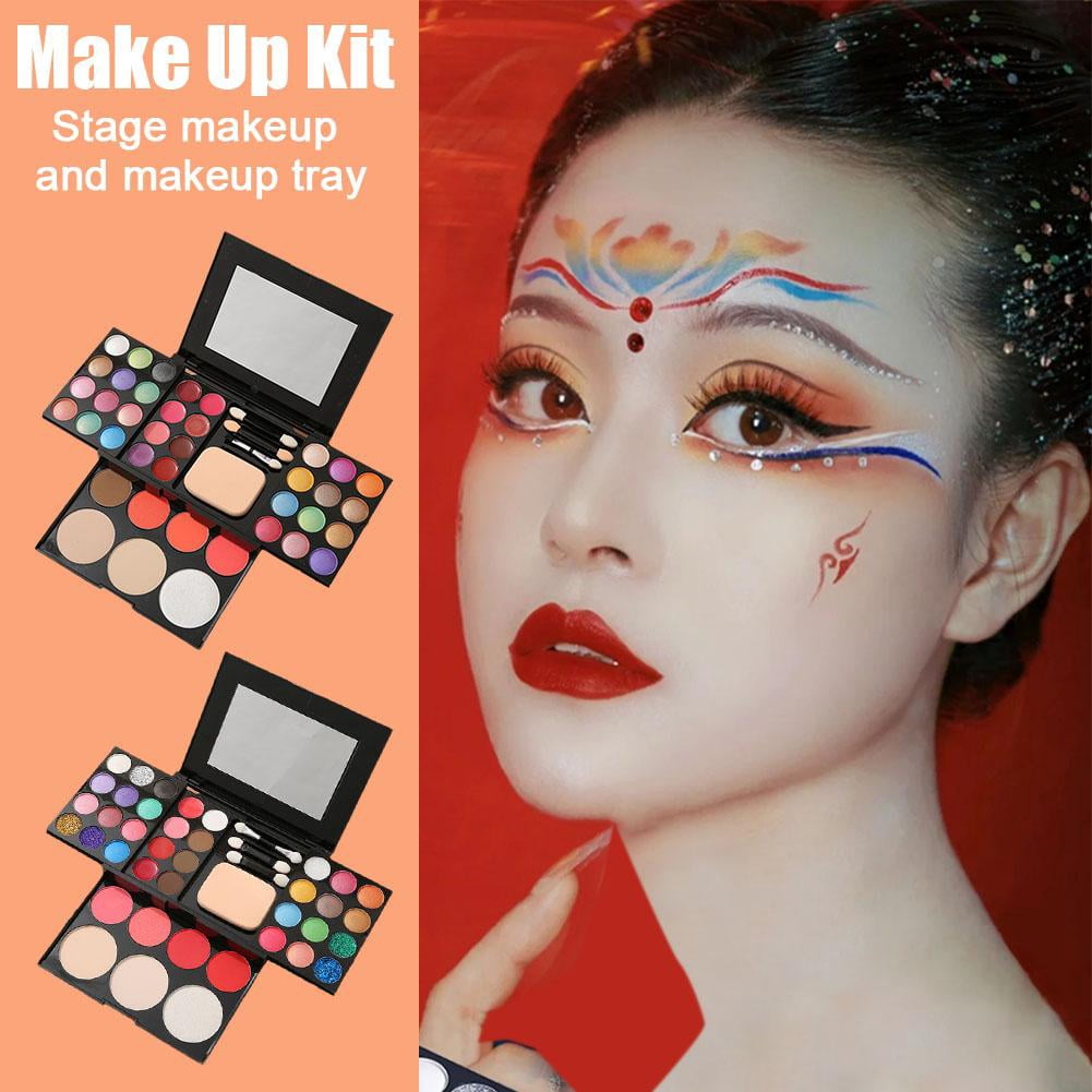 ActiveGlam Makeup Set Kit Eye Shadows Lip Colors Blushes and ...