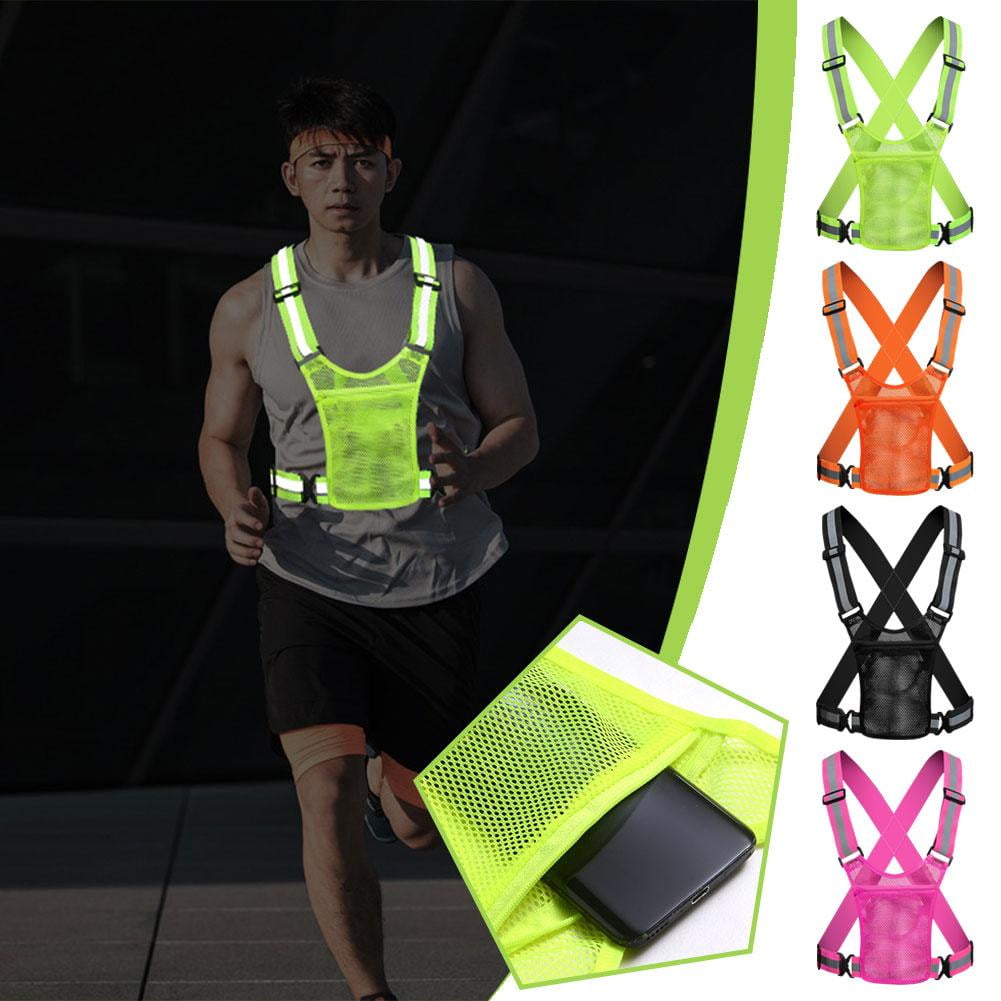 ActiveGlam Reflective Rning Vest For Night Jogging and Cycling Traffic ...
