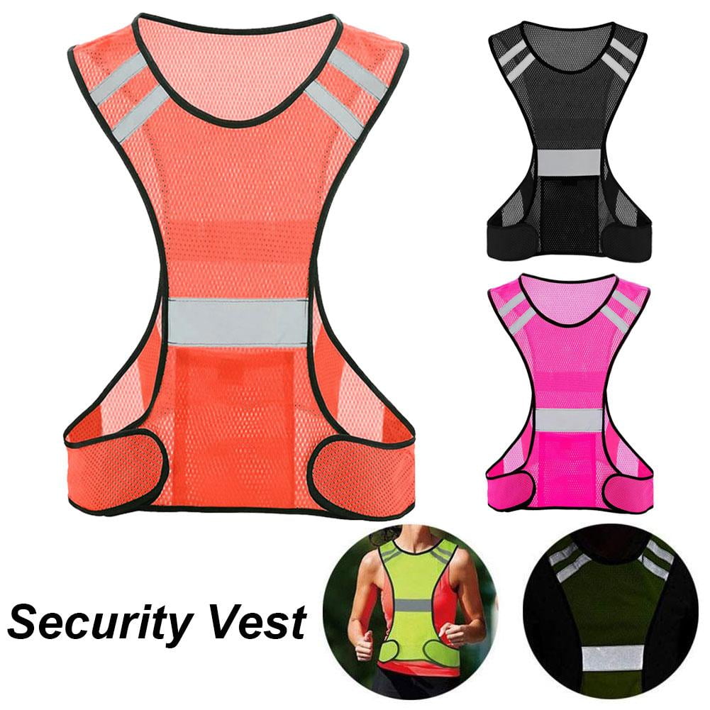 ActiveGlam Reflective Vest Cycling Adjustable Safety Warning Visibility ...