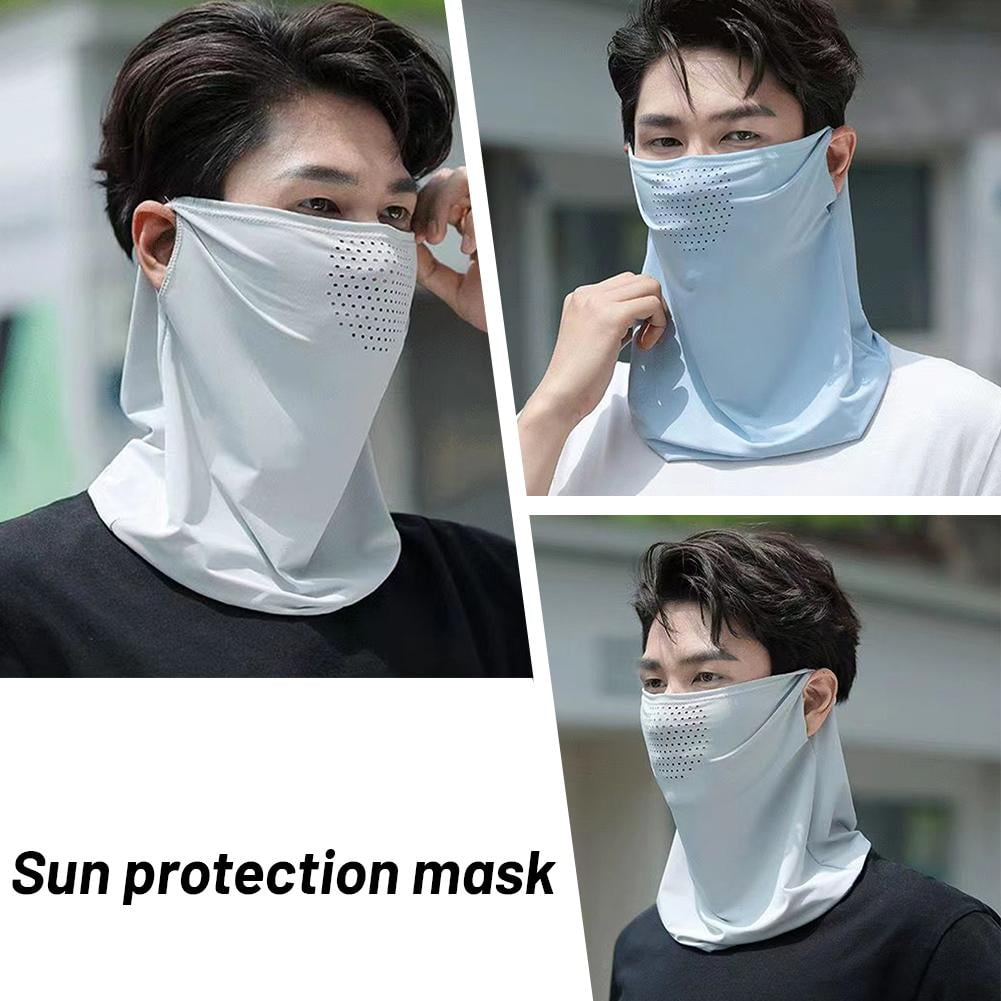 ActiveGlam Unisex Face Scarf Breathable Ice Silk UV Sun Protection Mask ...